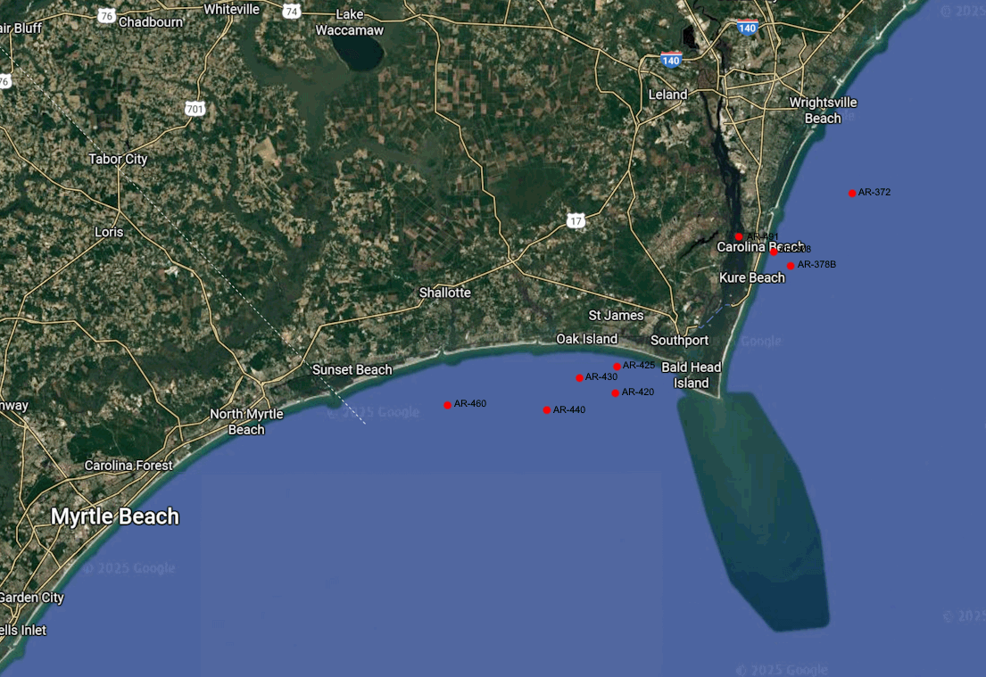 NC Artificial Reefs - Beach Trippin'